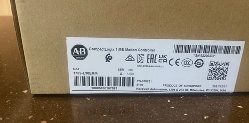New Genuine New In Box 1769-L30ERM CompactLogix 1MB Motion Controller ...