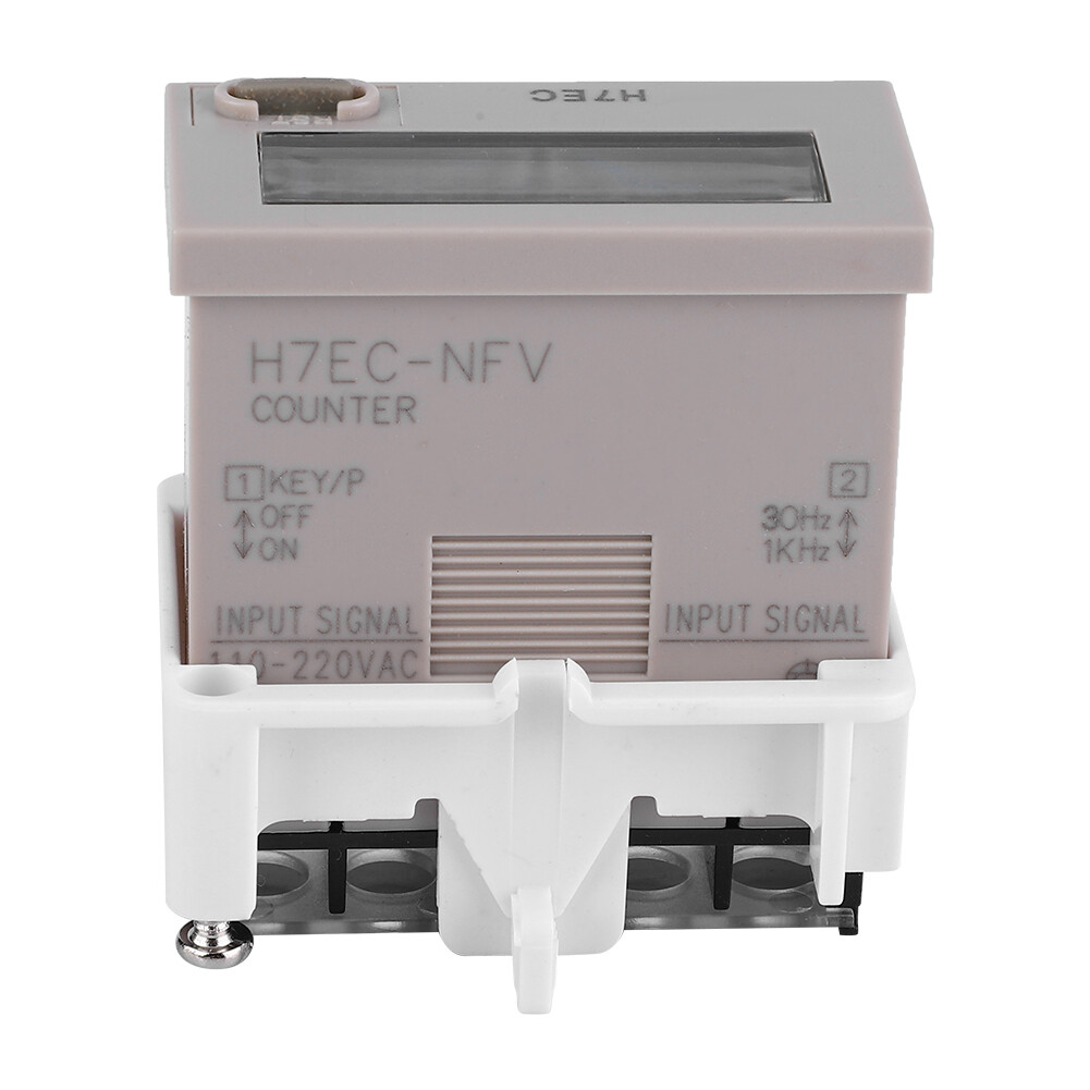 H7EC NFV AC110-220V Digital Electrical Counter Totalizer W/ 8-Digit LCD ...