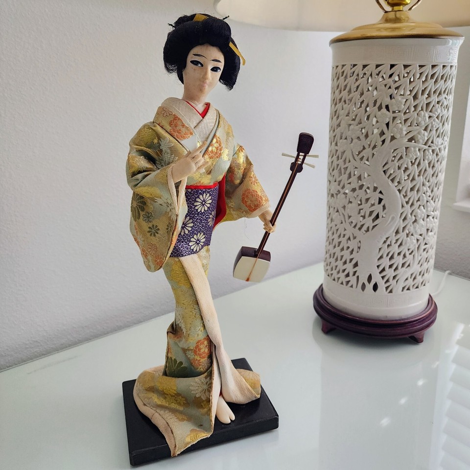 Vintage Lot of (4) Sukiyo Japanese Geisha Collectable Display Dolls 12 ...
