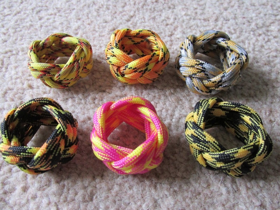 COLORED WOGGLE - Scarf Ring - UK Woven in Paracord *Pick color* Scout ...