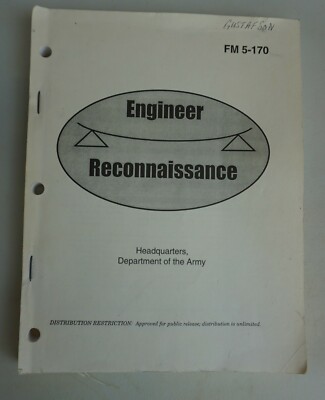 Army Engineer Recon FM-5-170 & Operational Terms & Graphics 1997-98 ...