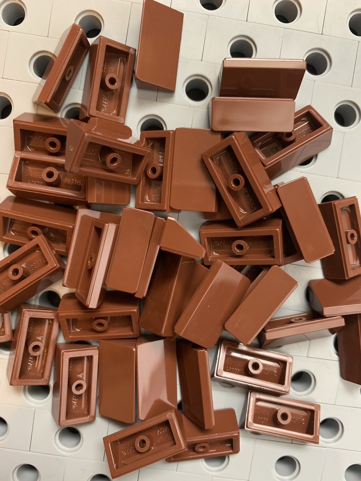 Lego Brown Slope Roof Tile 1x2x2/3 Abs New Lot Of 24 | eBay