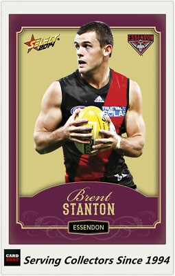 2014 SELECT AFL CHAMPIONS GOLD PARALLEL CARD CG62 BRENT STANTON ...