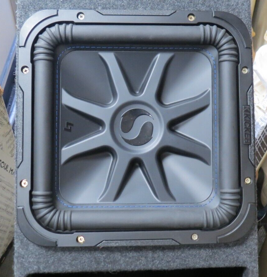 KICKER L7S12 TWO 12" SUB WOOFERS IN CARPETED BOX | eBay