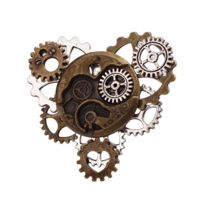 1pc Watch Movement Lapel Pin Badge Gear Brooch Collar Pin Steampunk Pin ...