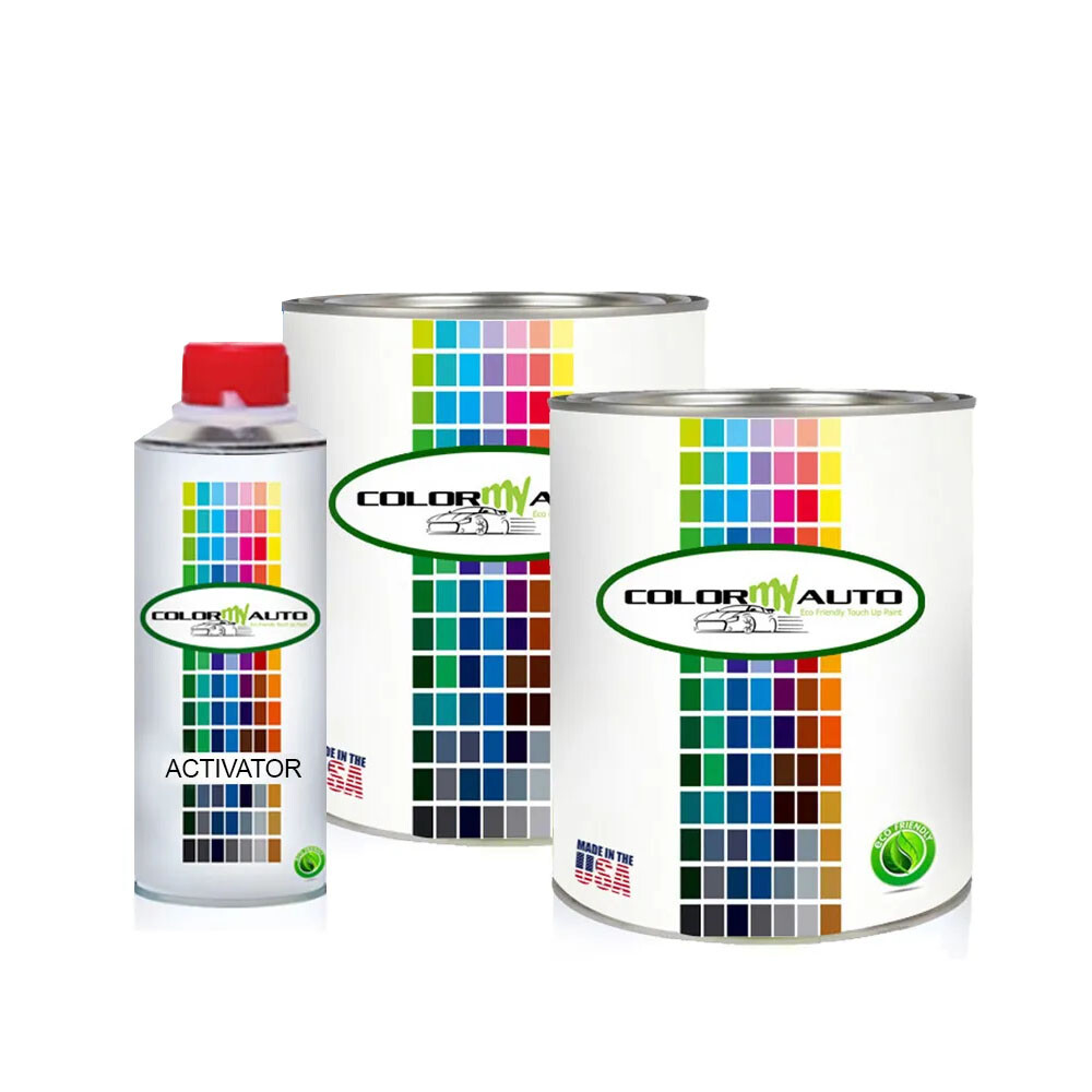 Glossy Silver Single Stage Acrylic Enamel Gallon Kit Reducer Hardener 4 ...