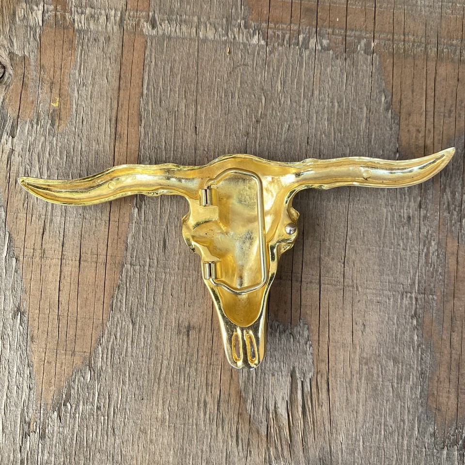 Longhorn Steer Cow/Bull Horns Belt Buckle Animal Skull Roper Gift | eBay