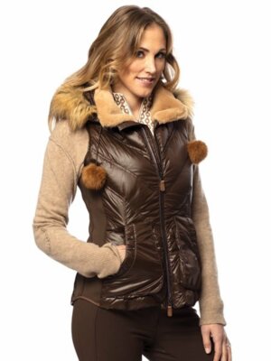 Goode Rider Luxury Down Vest-M-Brownie | eBay