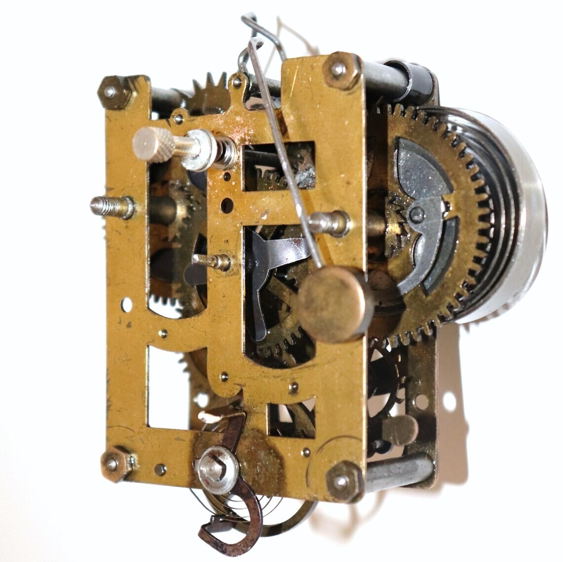 JUNGHANS ULTIMA Mantel Alarm Clock XXL Antique BAUHAUS!! 1920s Red ...