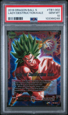 Lady of Destruction Kale 2018 Dragon Ball Super #TB1-002 PSA 10 GEM | eBay