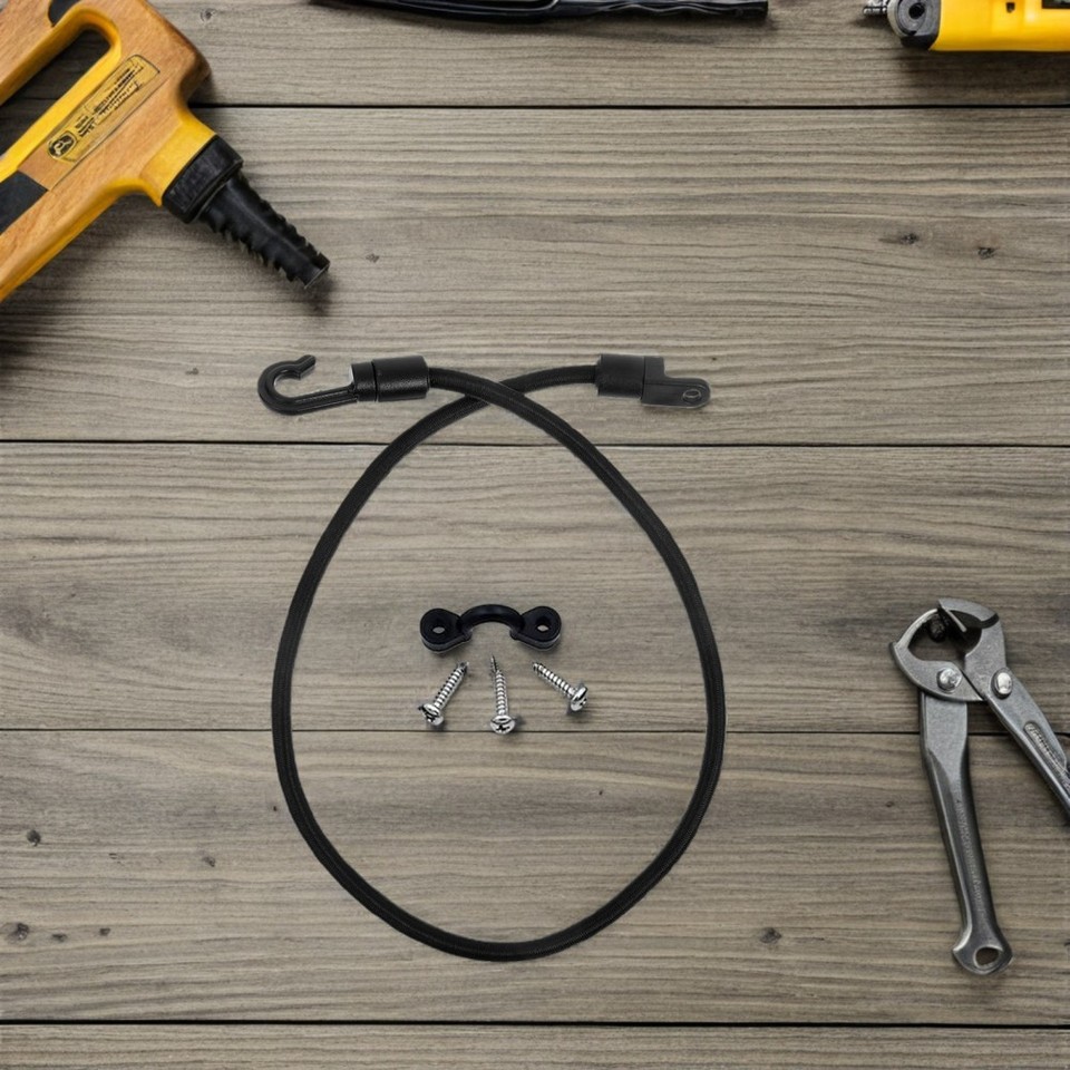 6pcs Boat Bungee Cord Tie-Down Kit - Kayak Deck Mount Elastic Rope ...