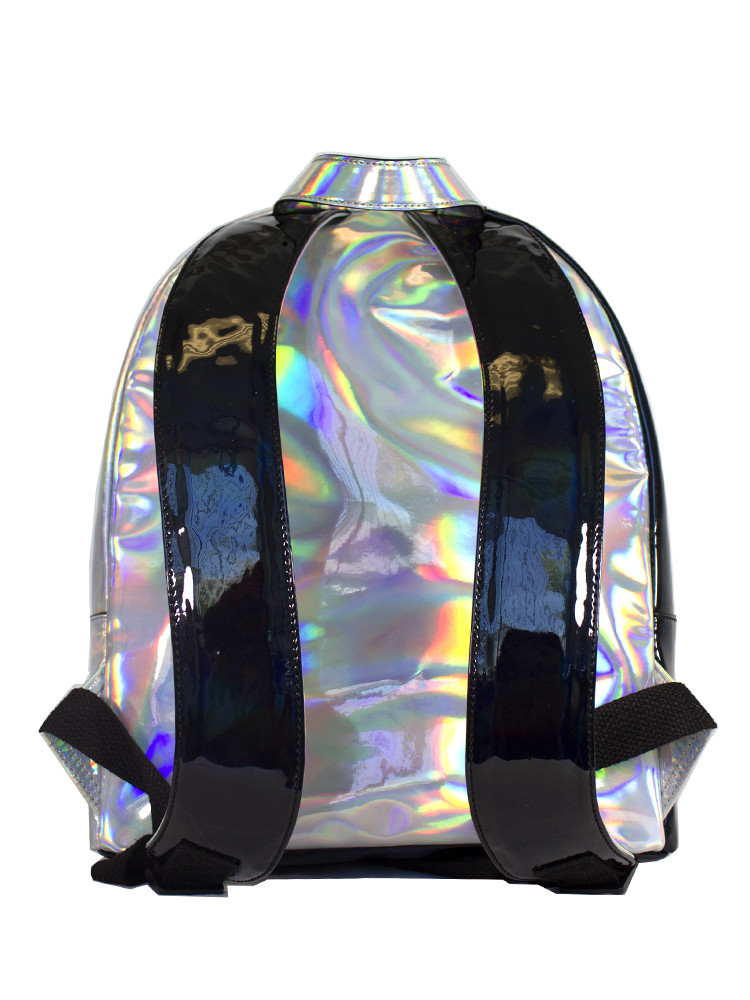 YRU Yin Yang Holographic Positive Negative Chinese Backpack Book bag ...