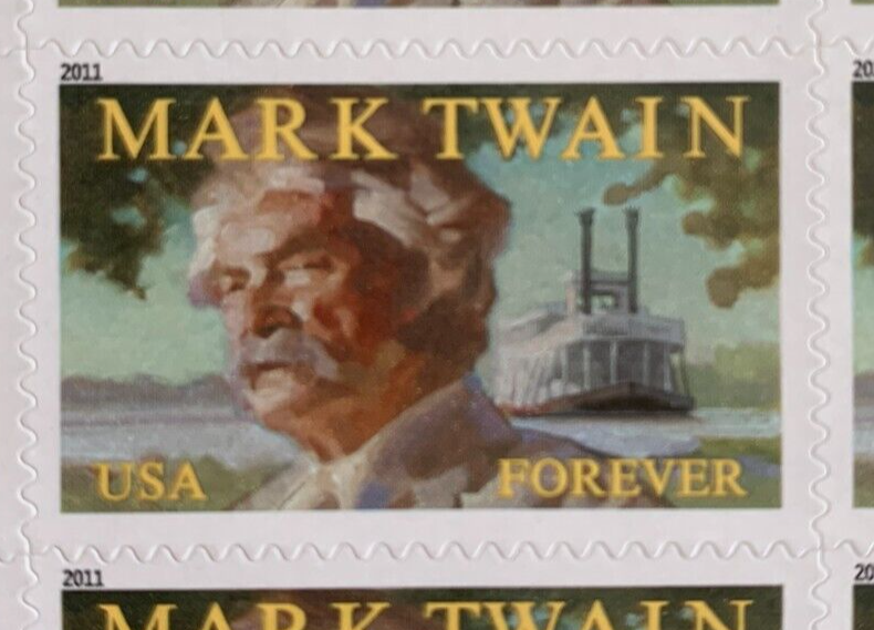 Scott 4545, A3474 2011 USPS, Mark Twain, Literary Arts, forever, sheet ...
