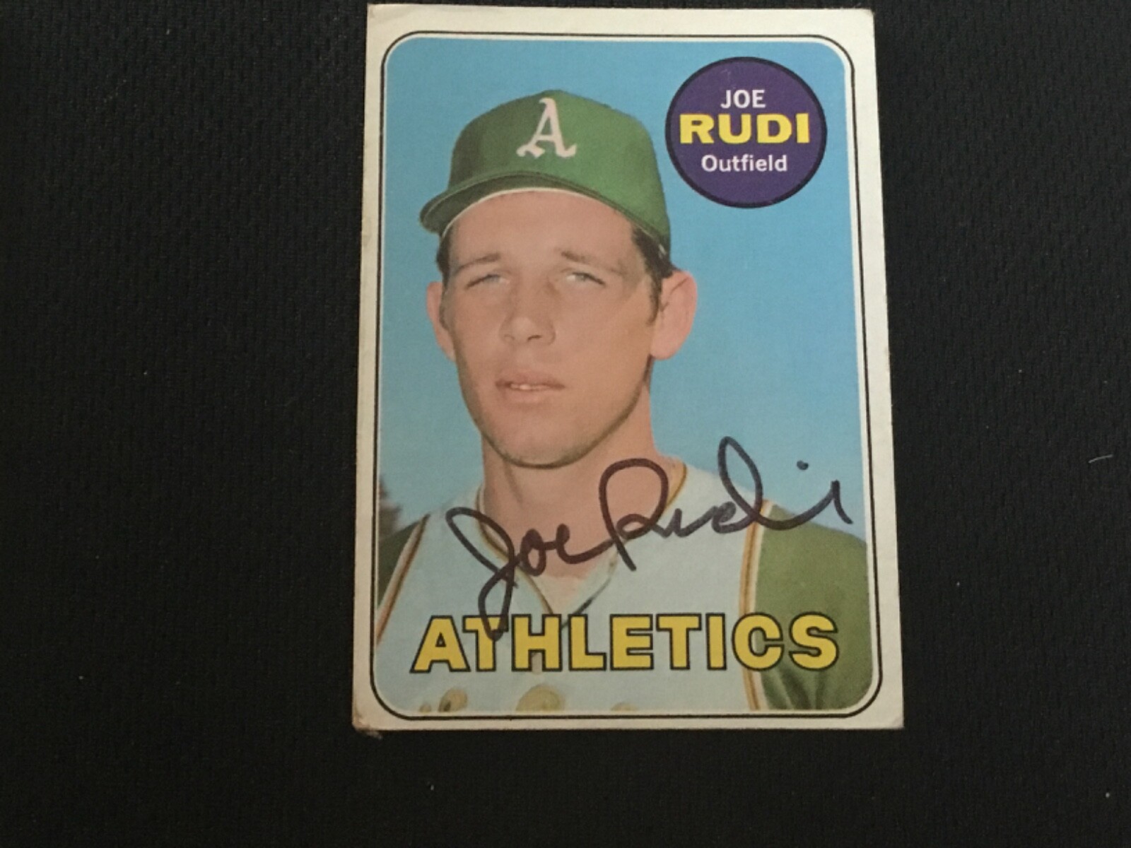 autographed 1969 Topps Joe Rudi rookie. #587. **J-1 | eBay