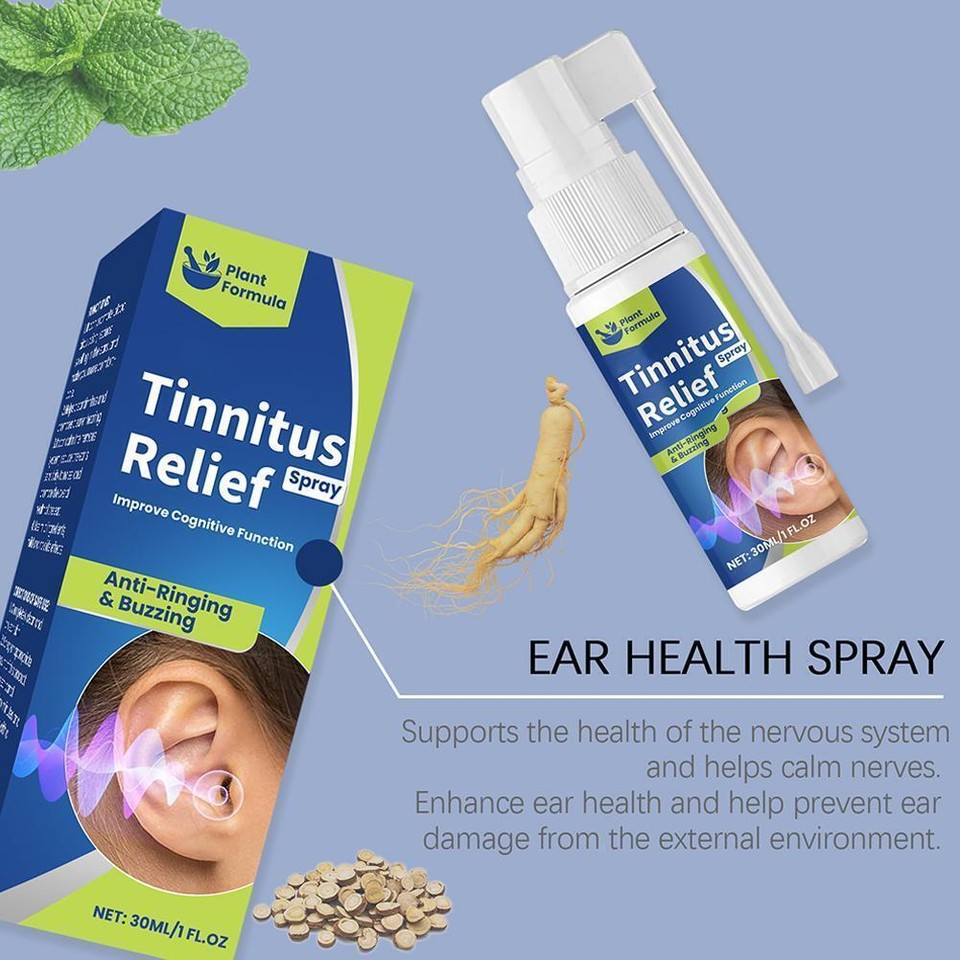 Tinnitus Relief Spray-Soften Earwax Ear Wax Remover Earache Spray H1E5 ...