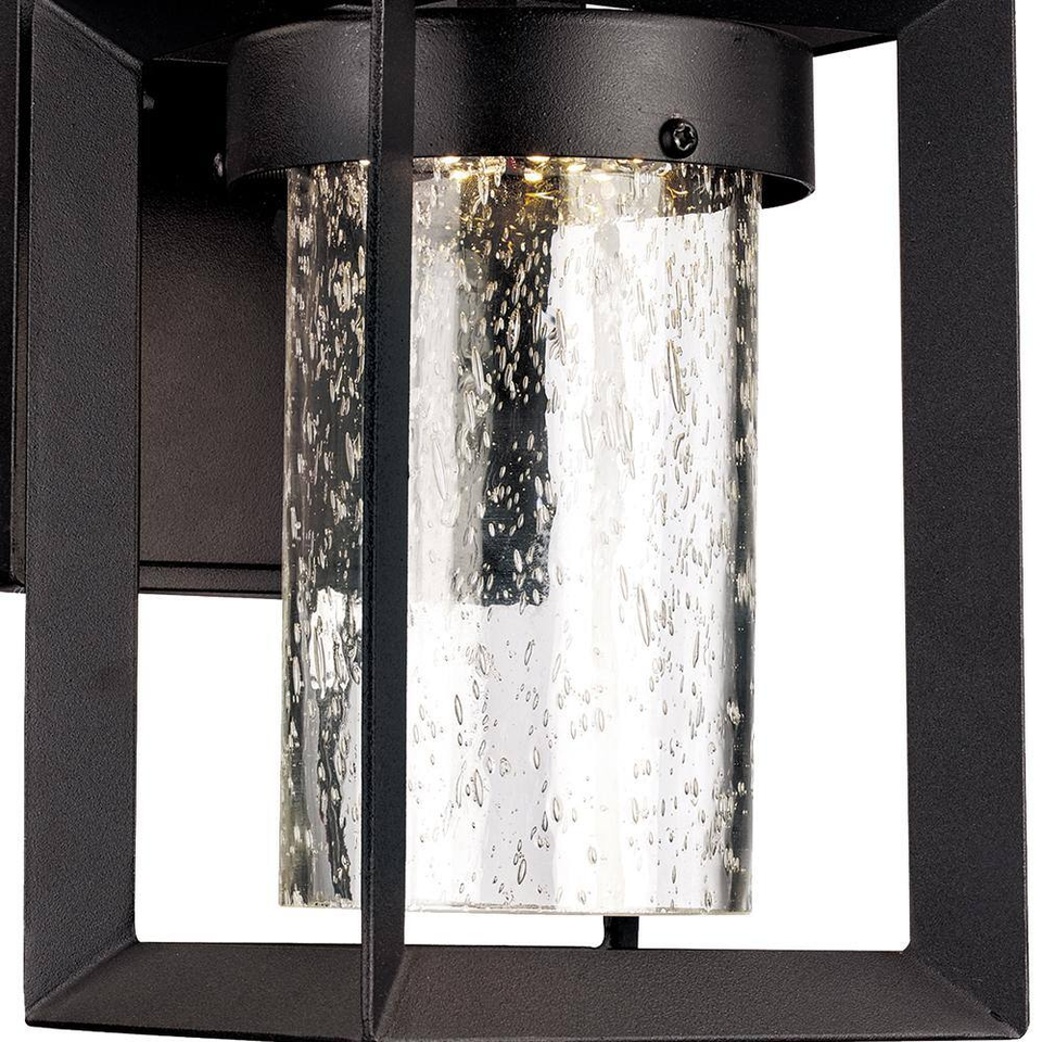 Bel Air Lighting Taylor 9.5 In. Black Integrated LED Outdoor Wall Light ...