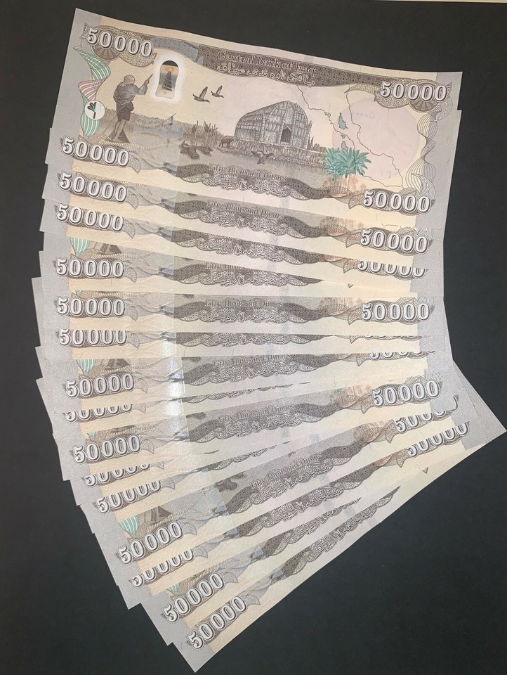 1 MILLION (1,000,000) 20 x 50,000 IRAQI DINAR IQD 2023 PRISTINE ...