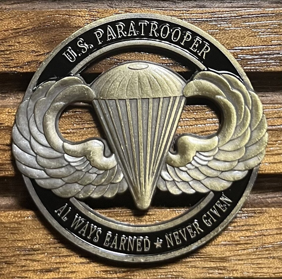 US ARMY PARATROOPER Airborne Challenge Coin | eBay