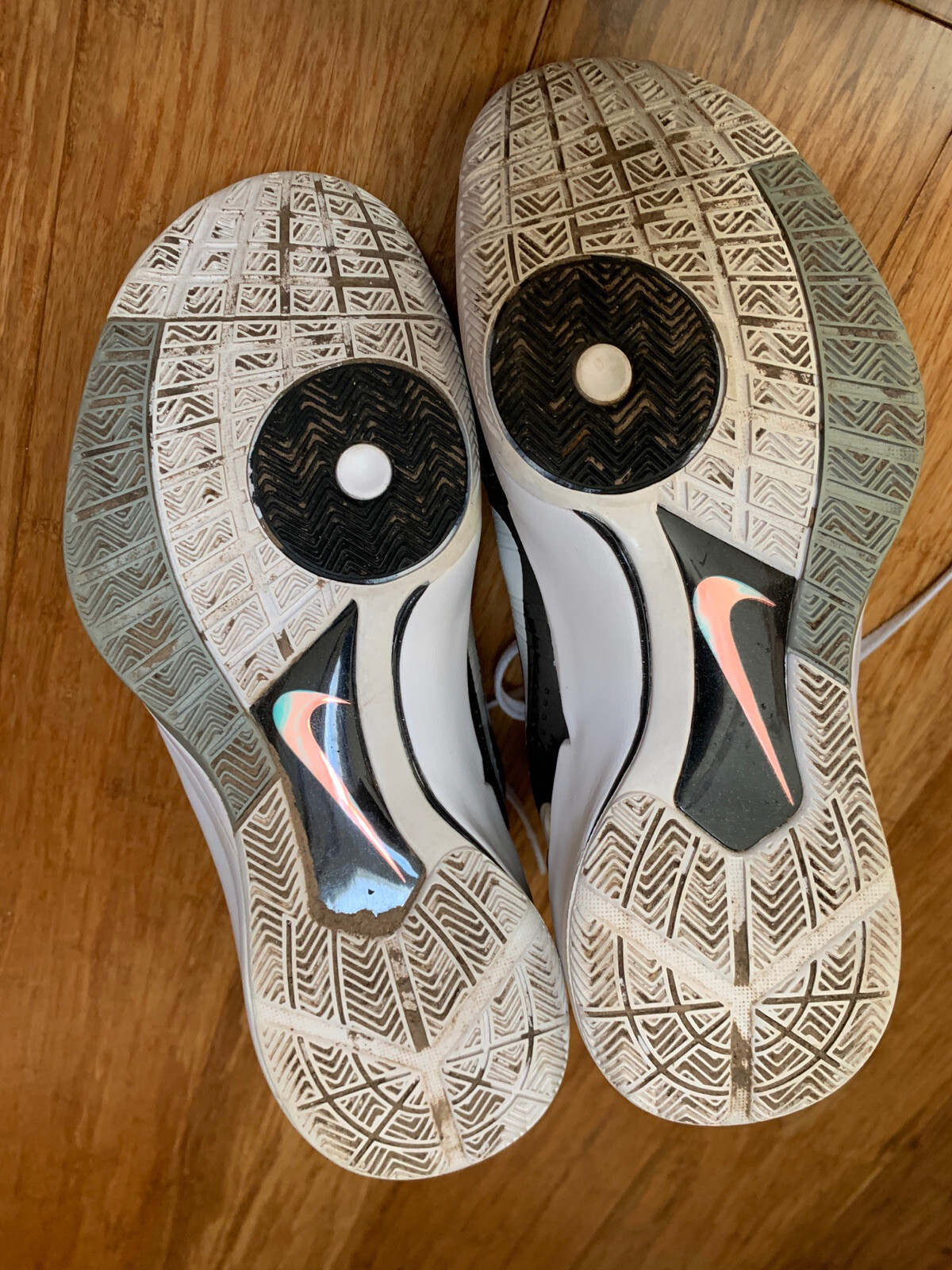 Nike Zoom Flywire Black White Hightop Basketball Shoe… - Gem