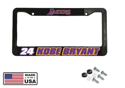Kobe Bryant LA Lakers 24 Basketball RIP Legend Car License Plate Frame ...