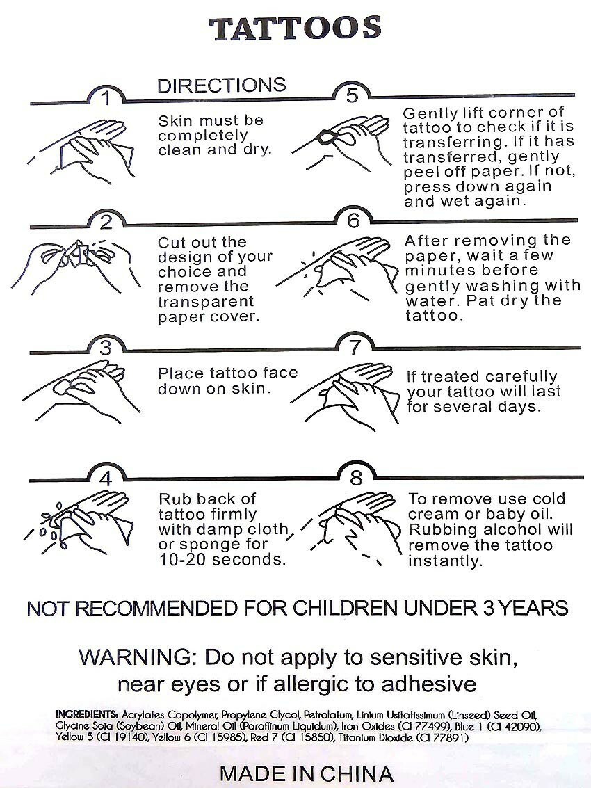 Skin Art flower butterfly tramp stamp 8.25" temporary arm tattoo | eBay