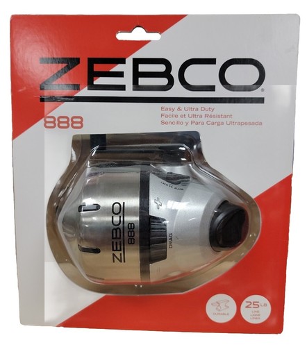 Zebco 888 Spincast Fishing Reel, 3 Bearings (2 + Clutch) Instant Anti ...