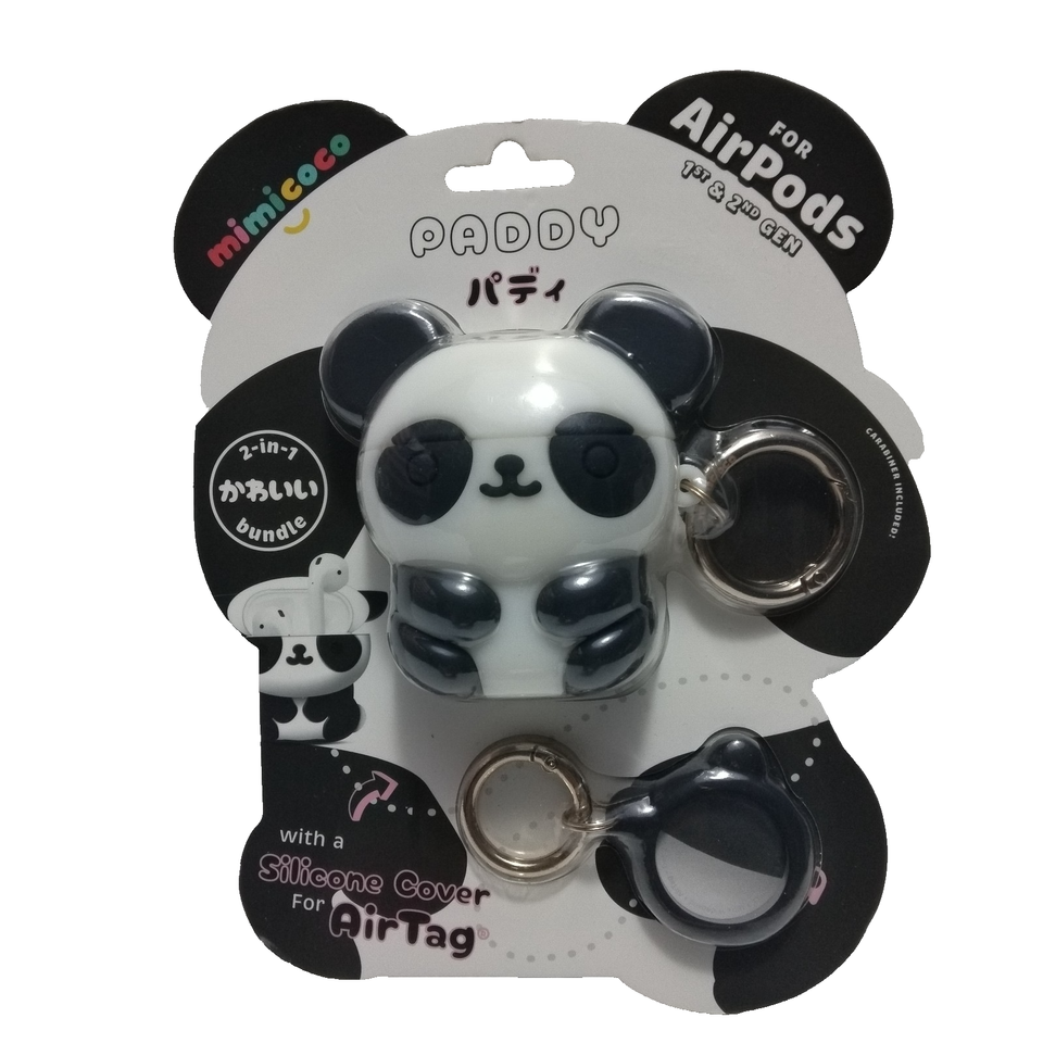 Mimicoco Paddy Panda AirPods Case with Air Tag Silicone Cover 1st &2nd ...
