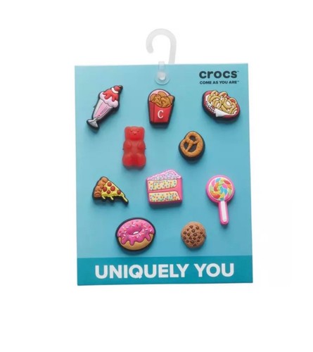 Crocs Jibbitz Trendy Pack of Ten (10) "Food Lover" Croc Shoe Charms ...