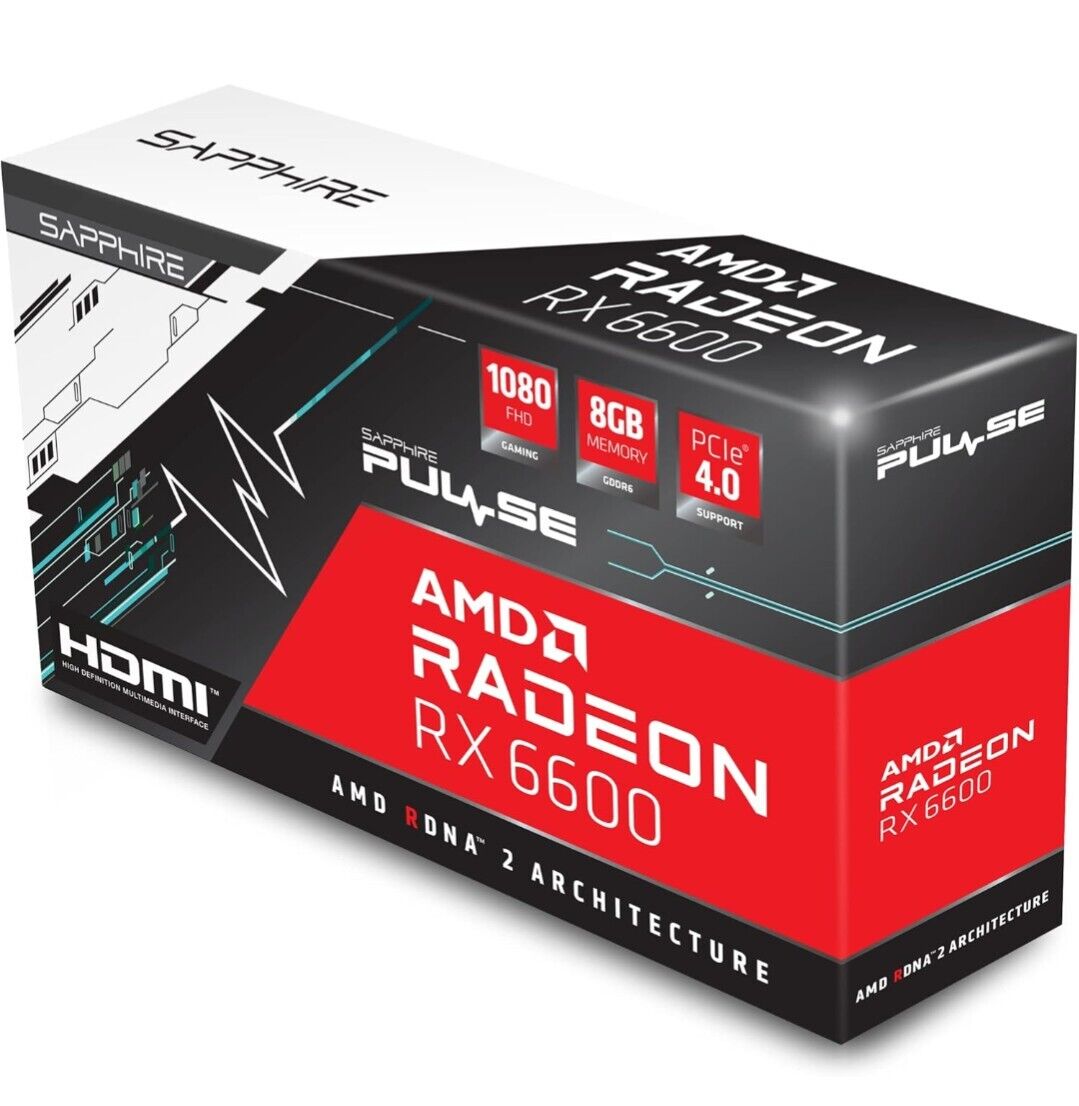 SAPPHIRE PULSE AMD Radeon RX 6600 XT GDDR6 8GB Graphics Card SAPPHIRE PULSE AMD Radeon RX 6600 XT GDDR6 8GB Graphics Card