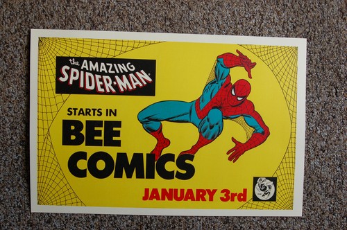 Spider-Man Bee Comics pomotional poster 1977 | eBay