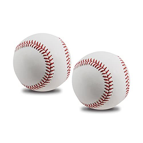 2 Blank Baseballs Hard Core Standard Official Size 9 inch Suitable for ...