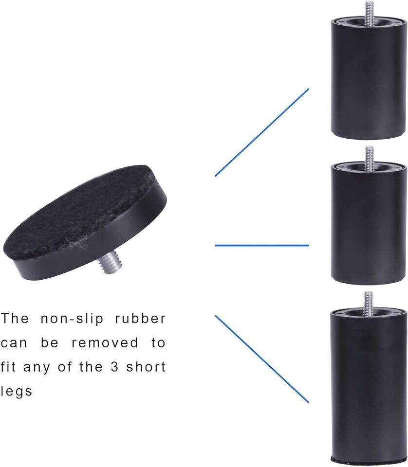 Adjustable Bed Legs Extra Durable Support Heavy Duty Bed Frame Foot M10 ...