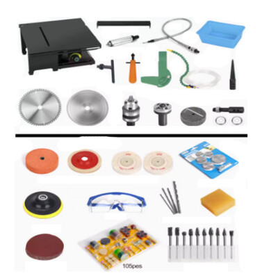 NEW 220V Jewelry Polisher Machine Rock Buffer Polishing with Cutting ...