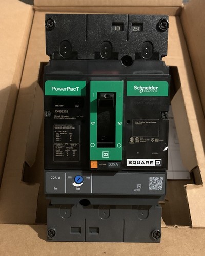 Square D JDN36225 Circuit Breaker 225A 600V 3P JDN New in Box | eBay
