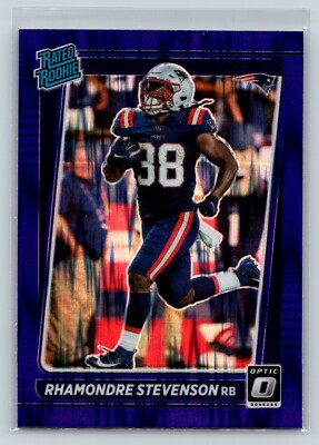 2021 Donruss Optic Rated Rookie #237 Rhamondre Stevens Purple Shock ...