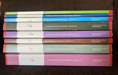 2021 ATI Nursing PN Content Mastery Series Complete Set of 8 Books | eBay