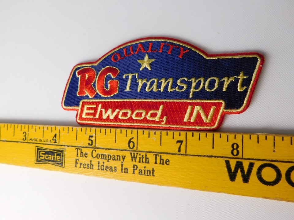 RG TRANSPORT COMPANY PATCH COMPANY ADVERTISING INDIANA TRUCKING MOVING ...