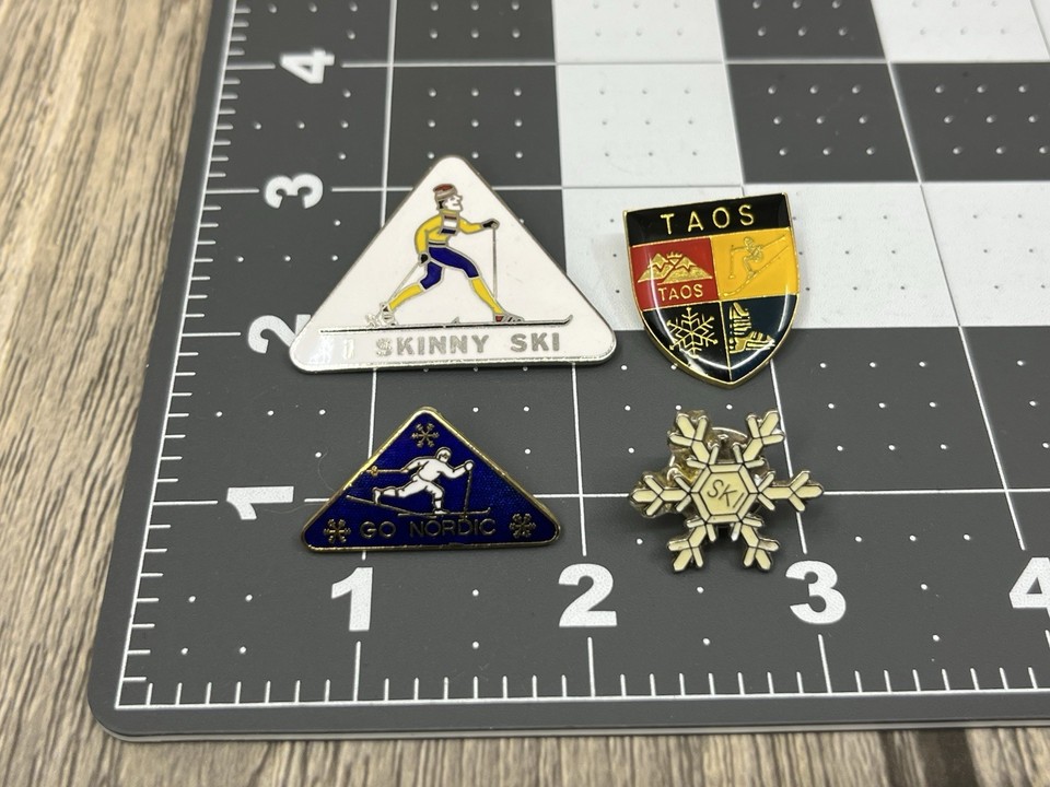 Lot Of 30 VTG Ski Resort Enamel Pins, Whistler Mt. Hood Bachelor Baker ...