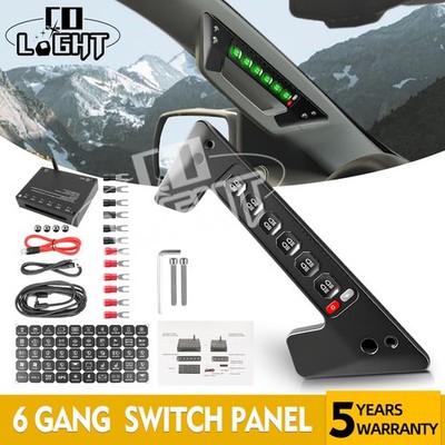 For Chevrolet Silverado Grab Handle Auxiliary Switch Panel 6 Gang Relay ...