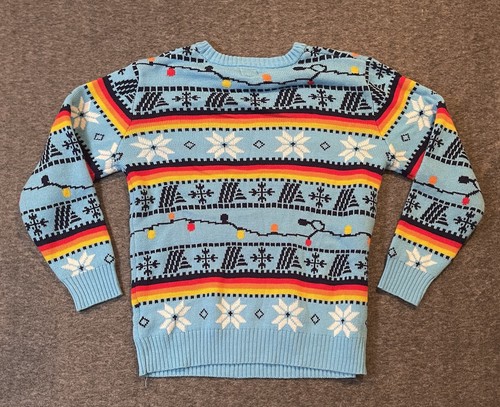 Aldi Gear Ugly Christmas Sweater Men’s M Snowflakes Retro Holiday Knit ...