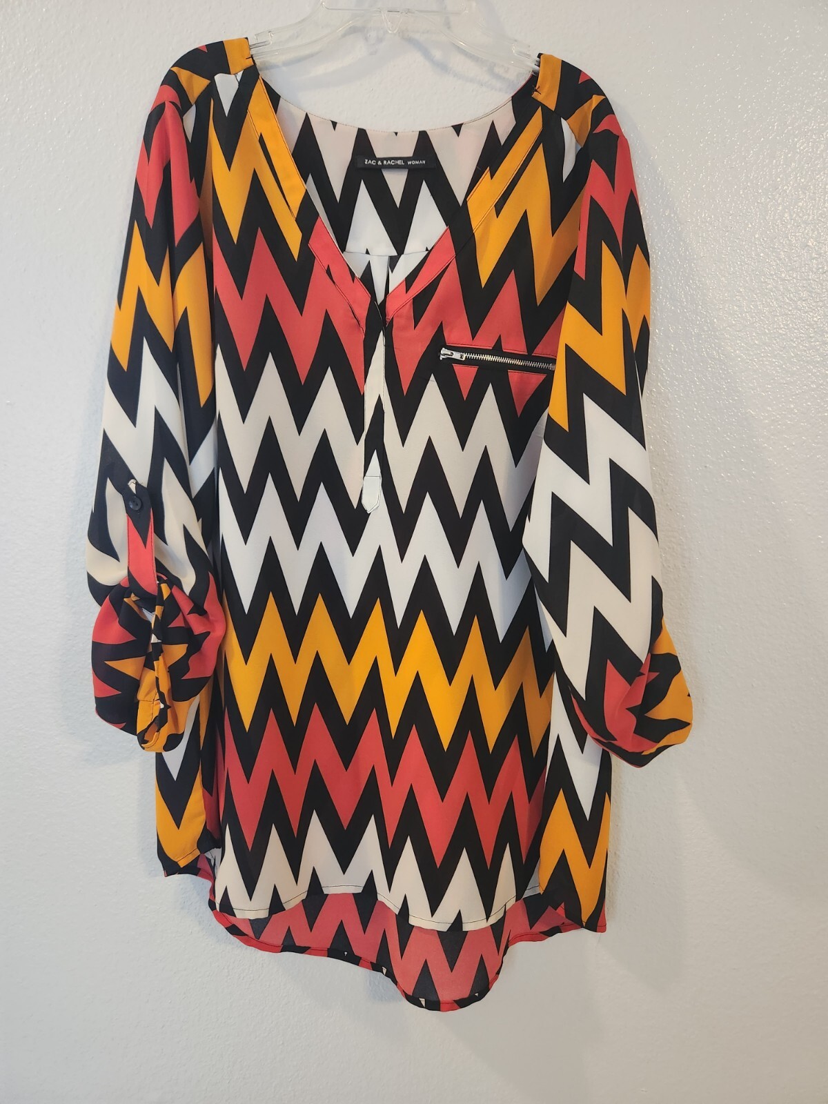 Zag & Rachel Women's 1X Multi-colored Blouse - Gem