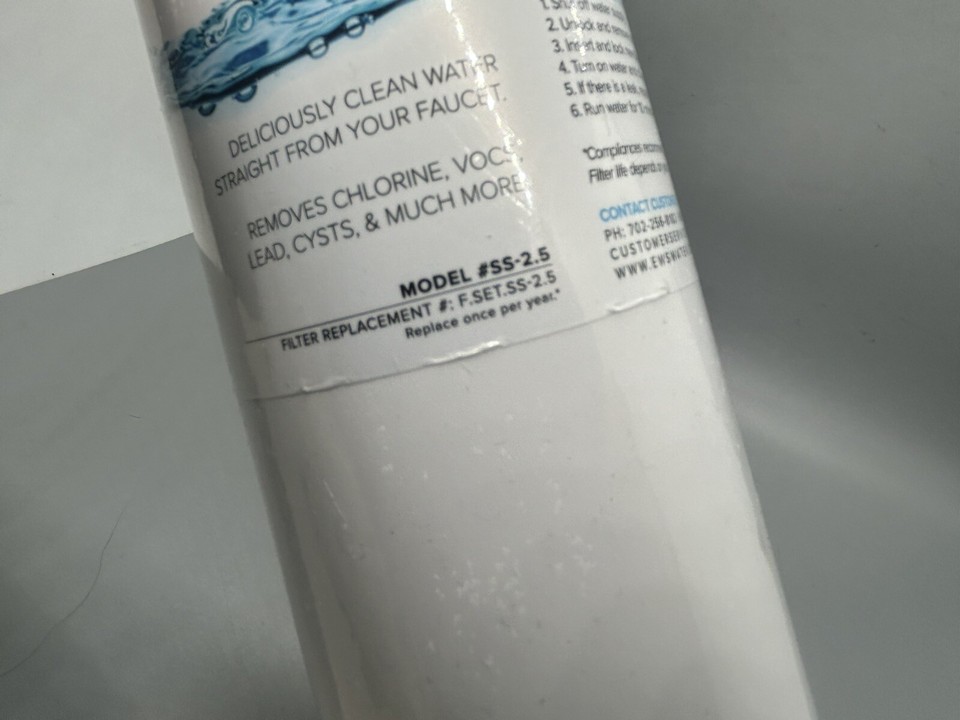 EWS ESSENTIAL Max Flow (Filter Replacement #: F.SET SS-2.5) ~ Water ...