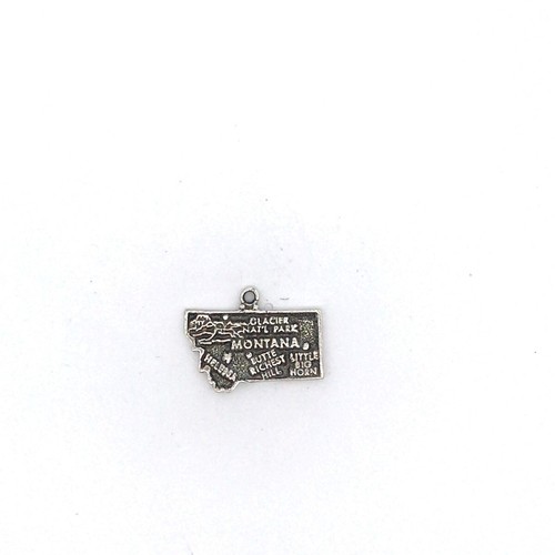 Sterling Silver Montana State Map Charm (C31013729) | eBay