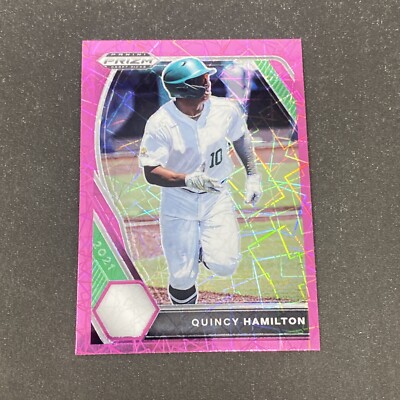 Quincy Hamilton Prospect Card PINK VELOCITY 2021 Panini Prizm Draft ...