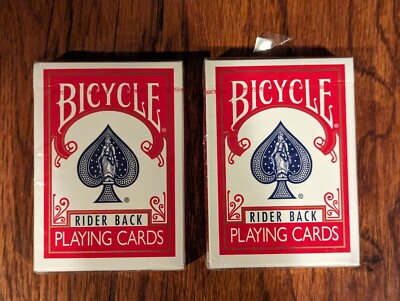 2 packs Bicycle Poker 808 Red Rider Back Playing Cards, Deck Magic | eBay