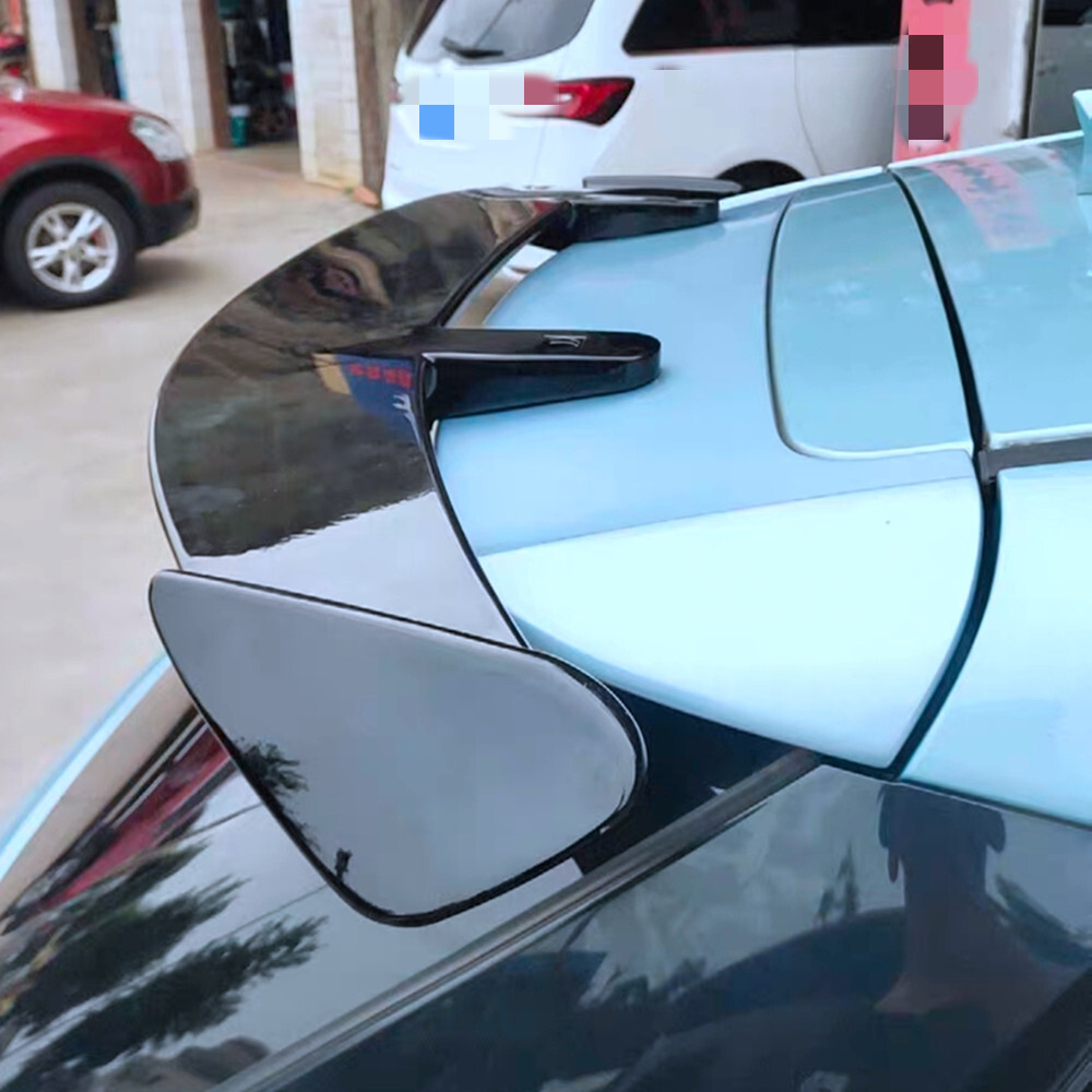 FOR HONDA FIT GK5 2015-2020 ABS GLOSS BLACK REAR TRUNK ROOF SPOILER ...