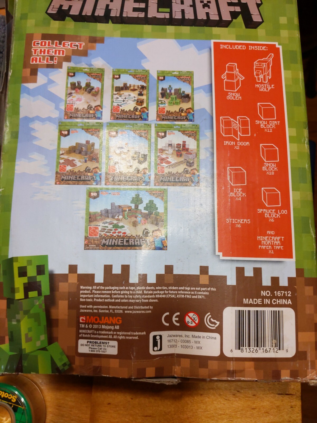 Minecraft Papercraft Baby Wolf