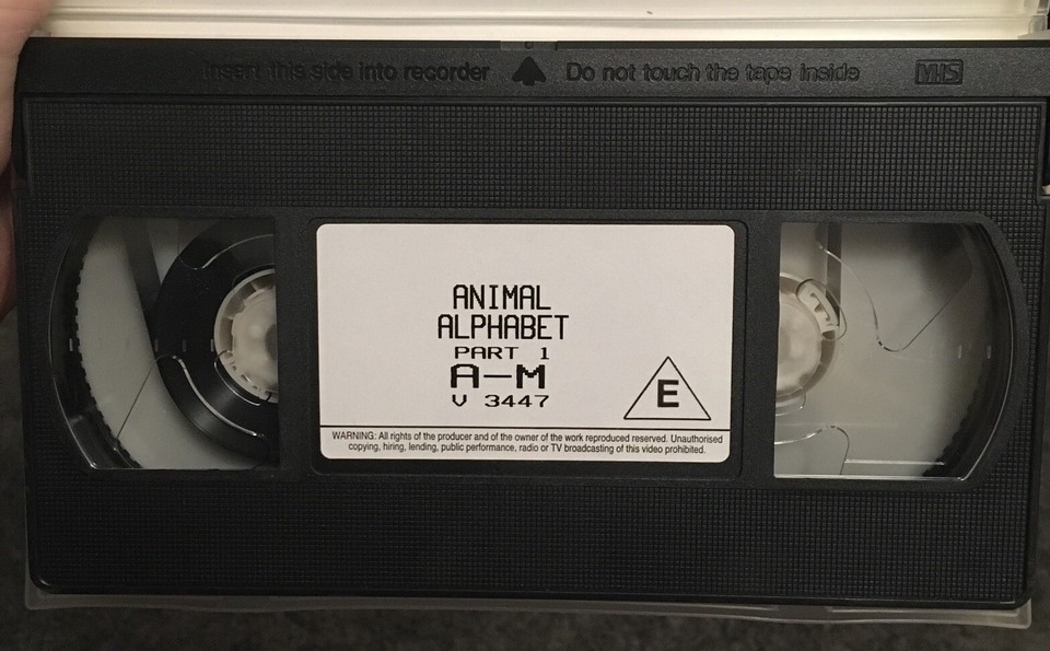 Animal Alphabet A-M Vhs Video Childrens Learning Letters Pronunciation ...