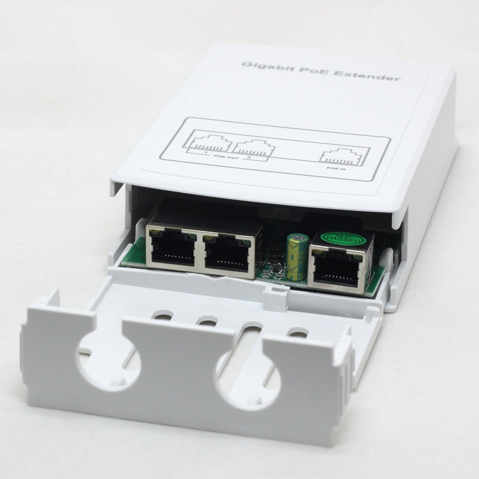 24V Passive PoE Extender Cascade Repeater Gigabit Outdoor 3-port PoE ...