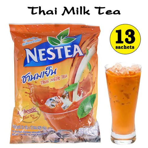 Nestea Thai Milk Instant Tea Mixed Powder Authentic Thai Tea Taste 429g ...